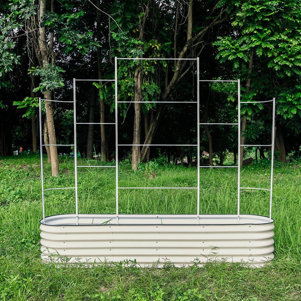 Wall Trellis for Raised Metal Garden Beds – Heartland Greenhouse and ...