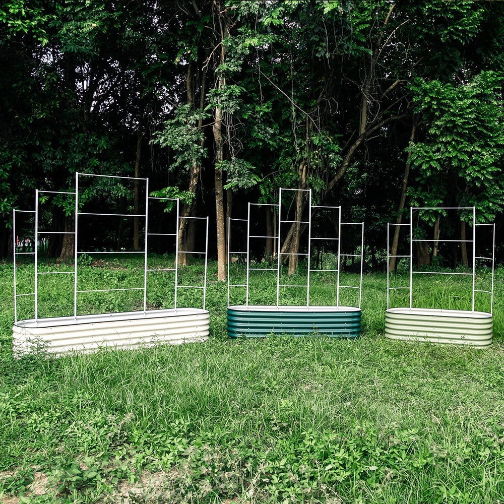 Wall Trellis for Raised Metal Garden Beds – Heartland Greenhouse and ...